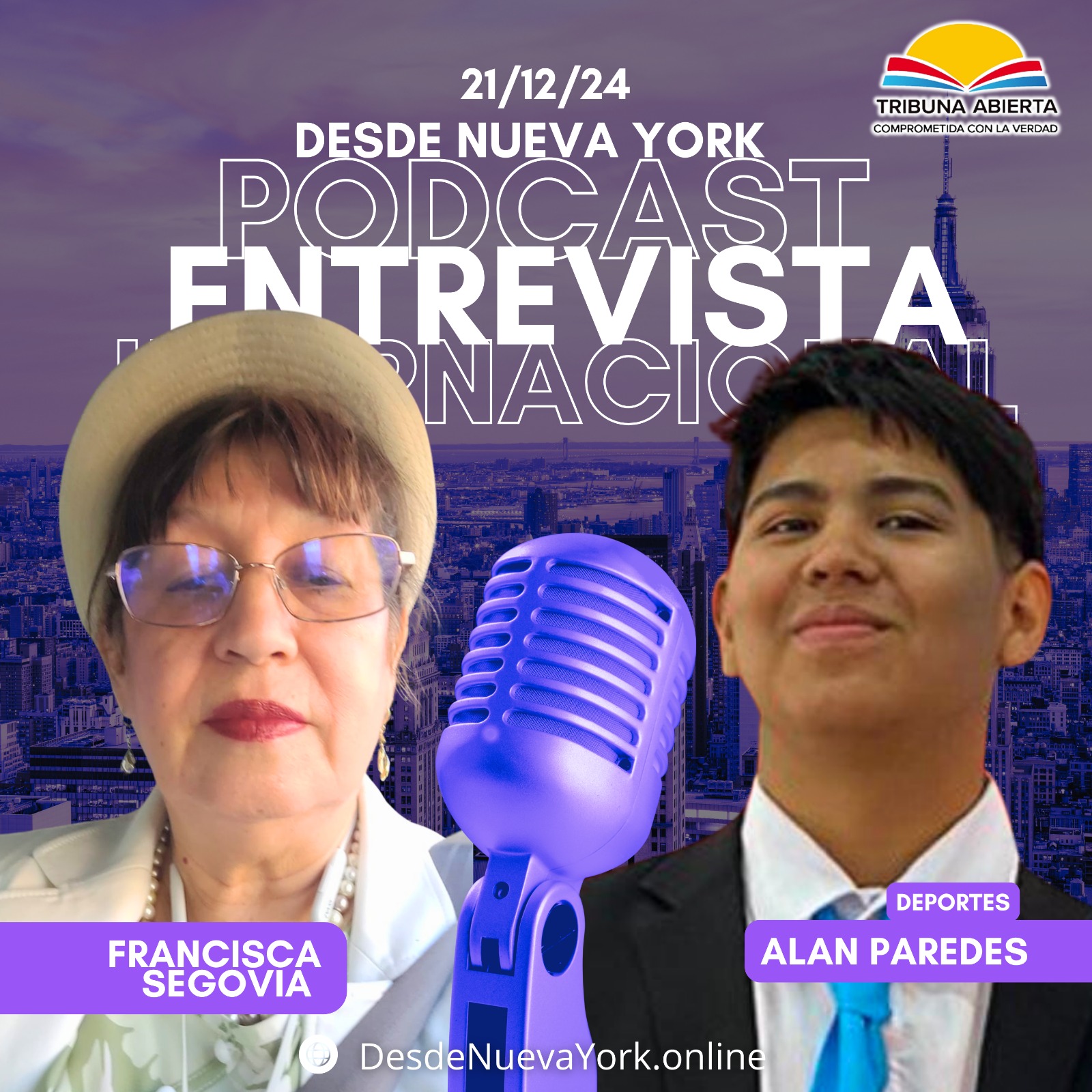 Entrevista a Alan Paredes, Periodista Deportivo. - Desde Nueva York